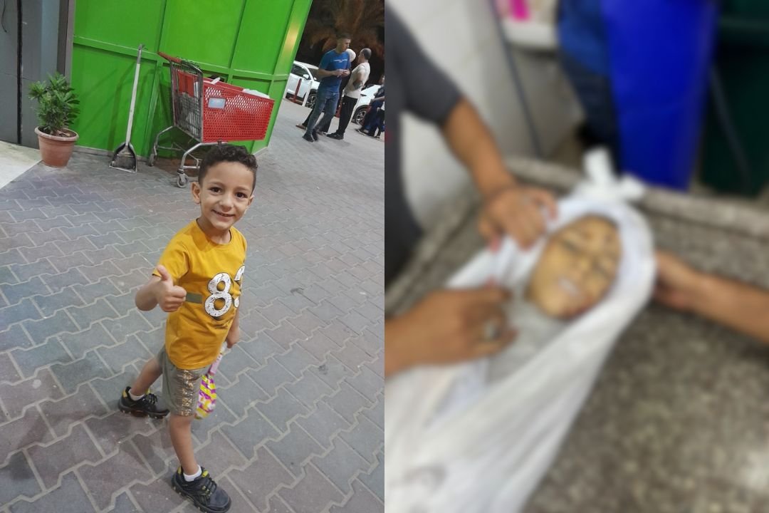 The corpse of the child, Omar Bilal, stiffened after he reached ...